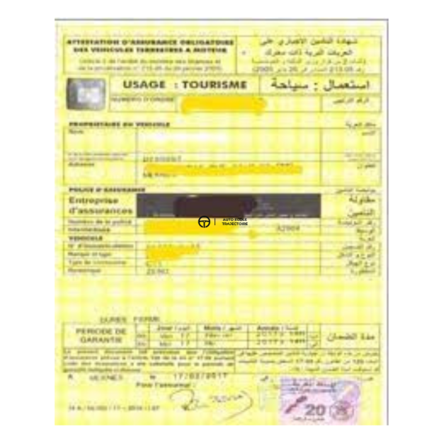 regles administratives relatives aux vehicules au maroc 2025